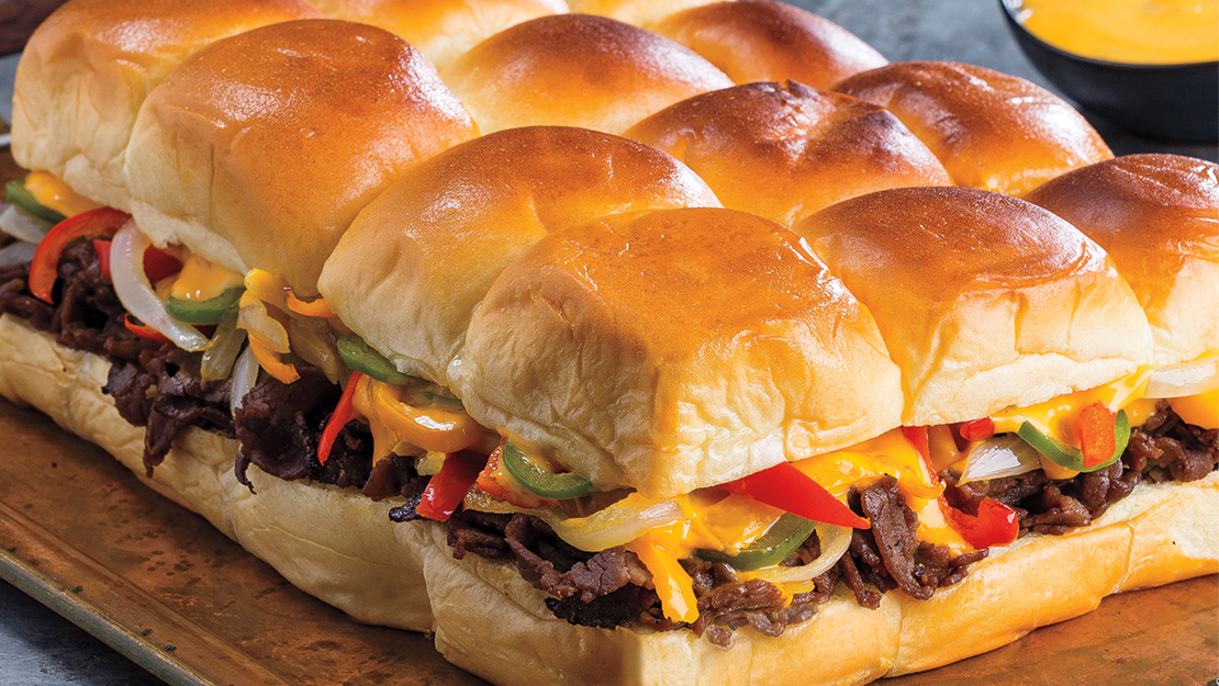 Olé Philly Cheesesteak Sliders - Recipe from Price Chopper