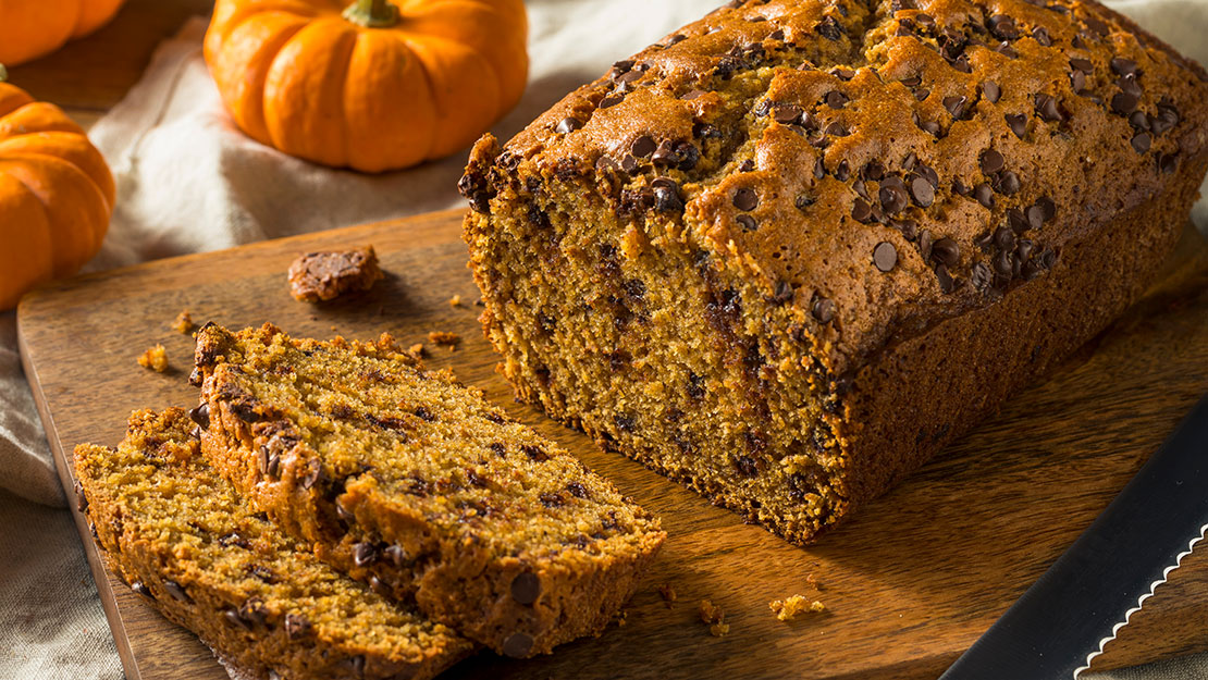 Pumpkin Chocolate Chip Bread - Recipe from Price Chopper
